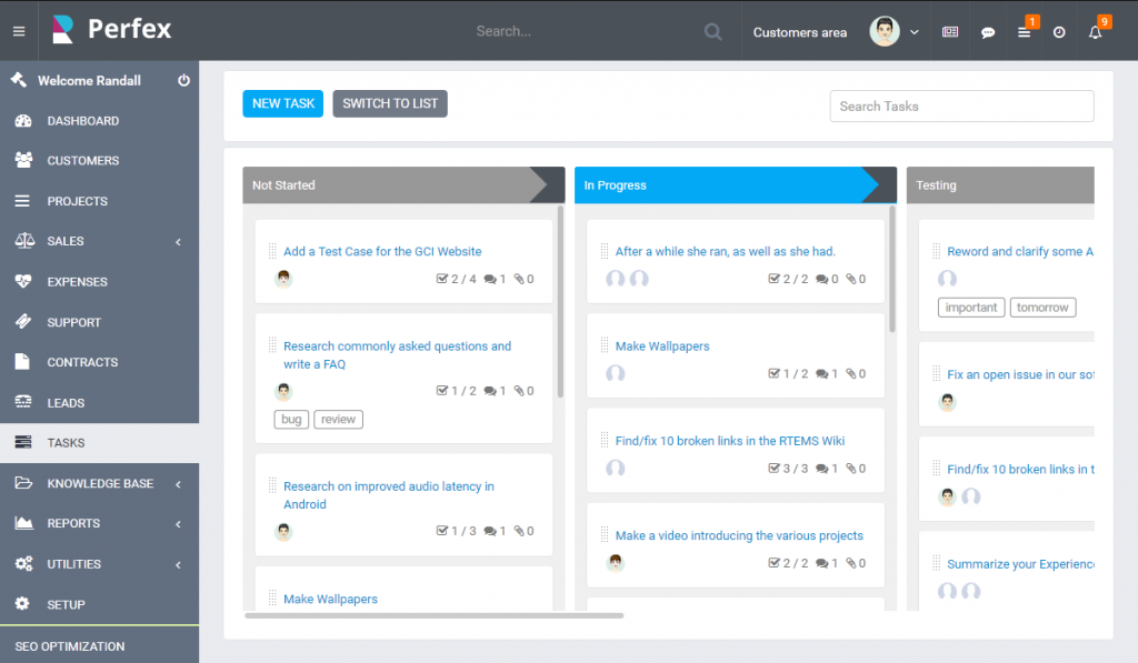 Perfex – self-hosted customer relationship and project management ...
