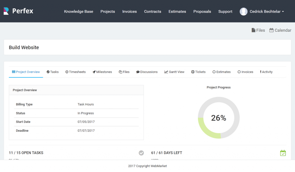 Perfex – self-hosted customer relationship and project management ...